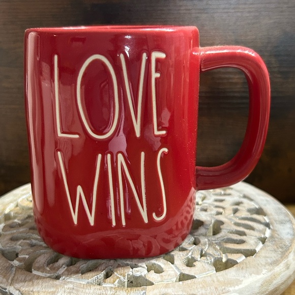 Rae Dunn | Dining | Rae Dunn Red Love Wins Mug | Poshmark